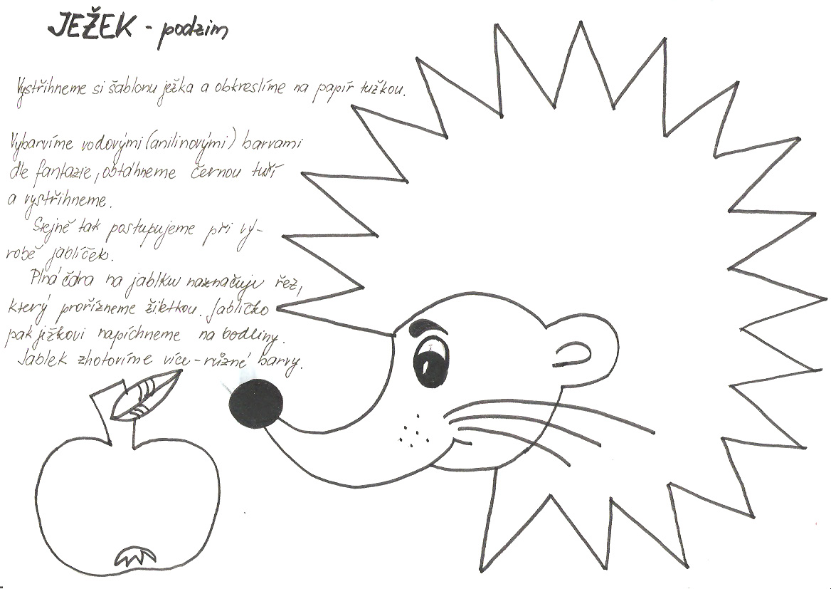 Ježek - Předškoláci - omalovánky, pracovní listy » Předškoláci ...