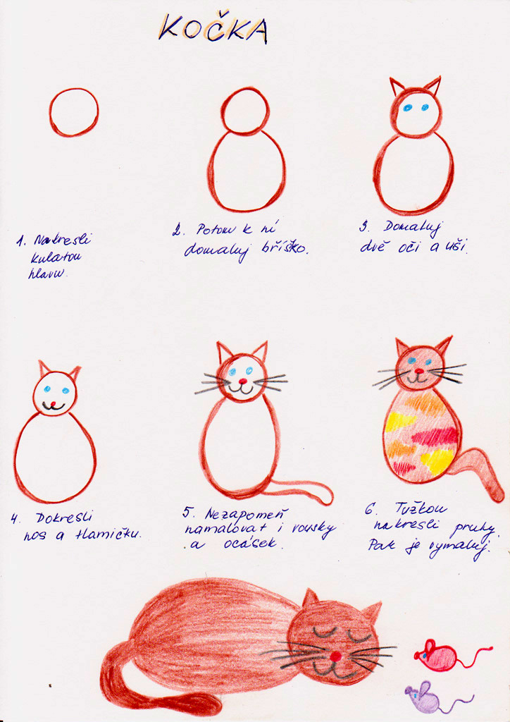 Kreslení zvířátek - Předškoláci - omalovánky, pracovní listy ...